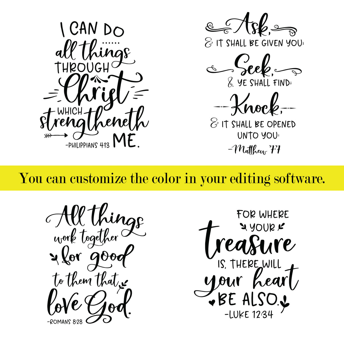 New Testament Word Art – Ministering Printables