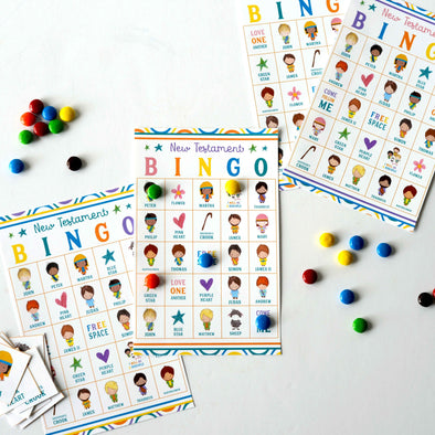 New Testament BINGO Printable Game | Bible Game for Kids – Ministering ...