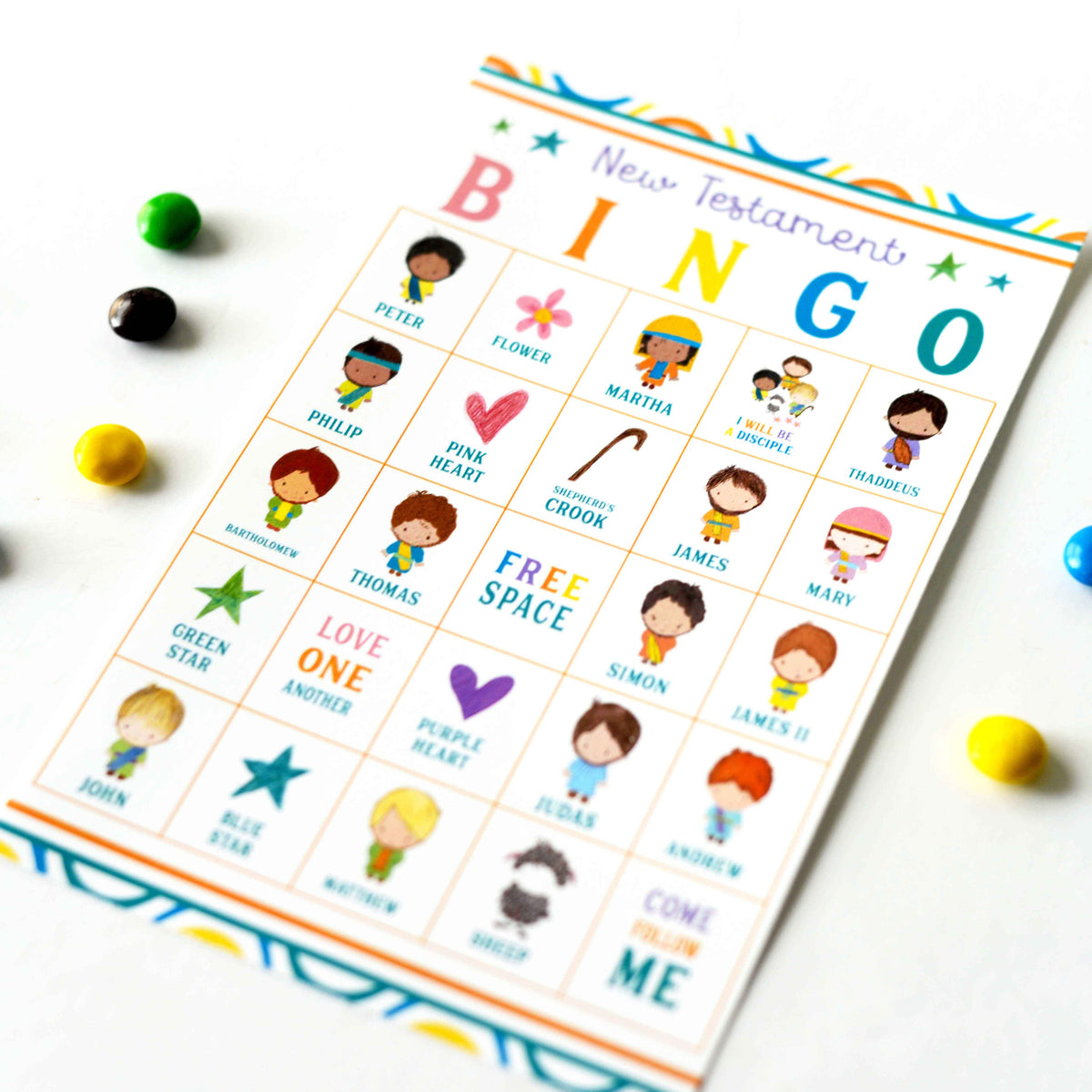 New Testament BINGO Printable Game | Bible Game for Kids – Ministering ...