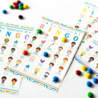 New Testament BINGO Printable Game | Bible Game for Kids – Ministering ...