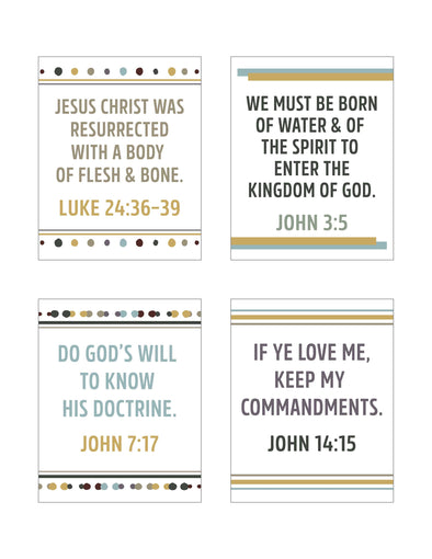 New Testament Seminary Doctrinal Mastery Posters | LDS Seminary Doctri ...