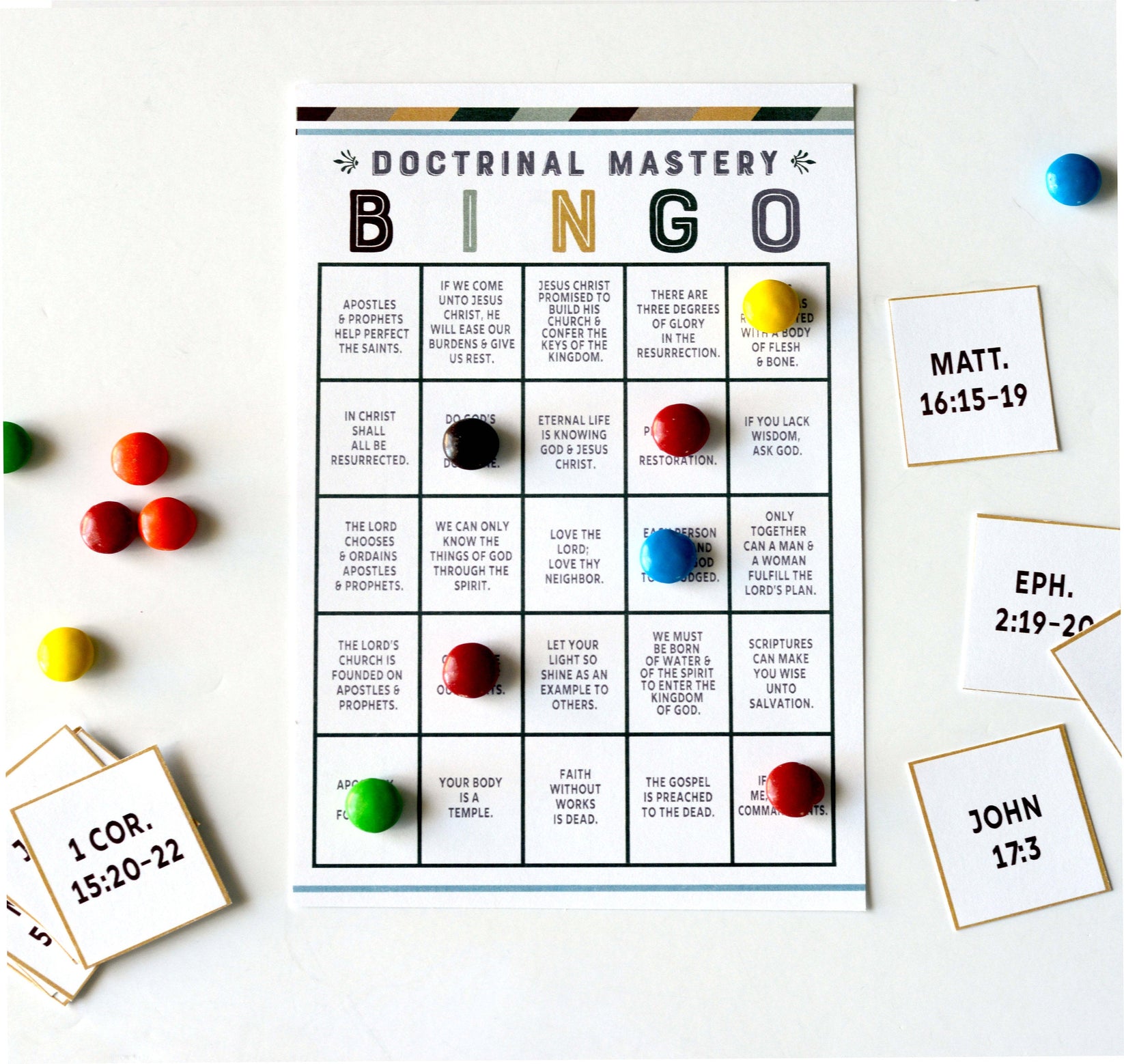 New Testament Seminary Doctrinal Mastery BINGO Game – Ministering ...