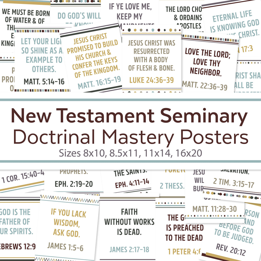 Doctrinal Mastery Posters & Printables – Ministering Printables