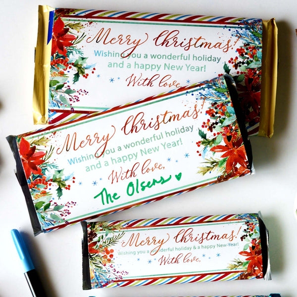 Christmas Chocolate Candy Bar Wrapper – Ministering Printables