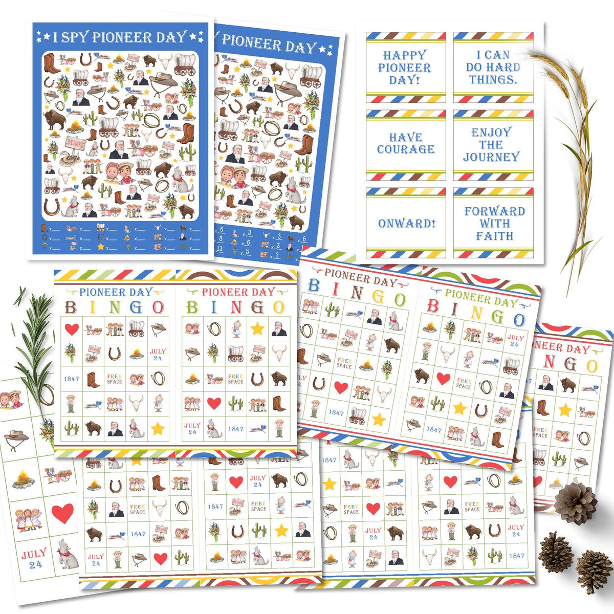 The Complete Pioneer Day Printable Kit – Ministering Printables