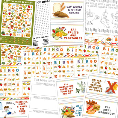 The Word of Wisdom Activities & Lesson Printable Kit – Ministering ...