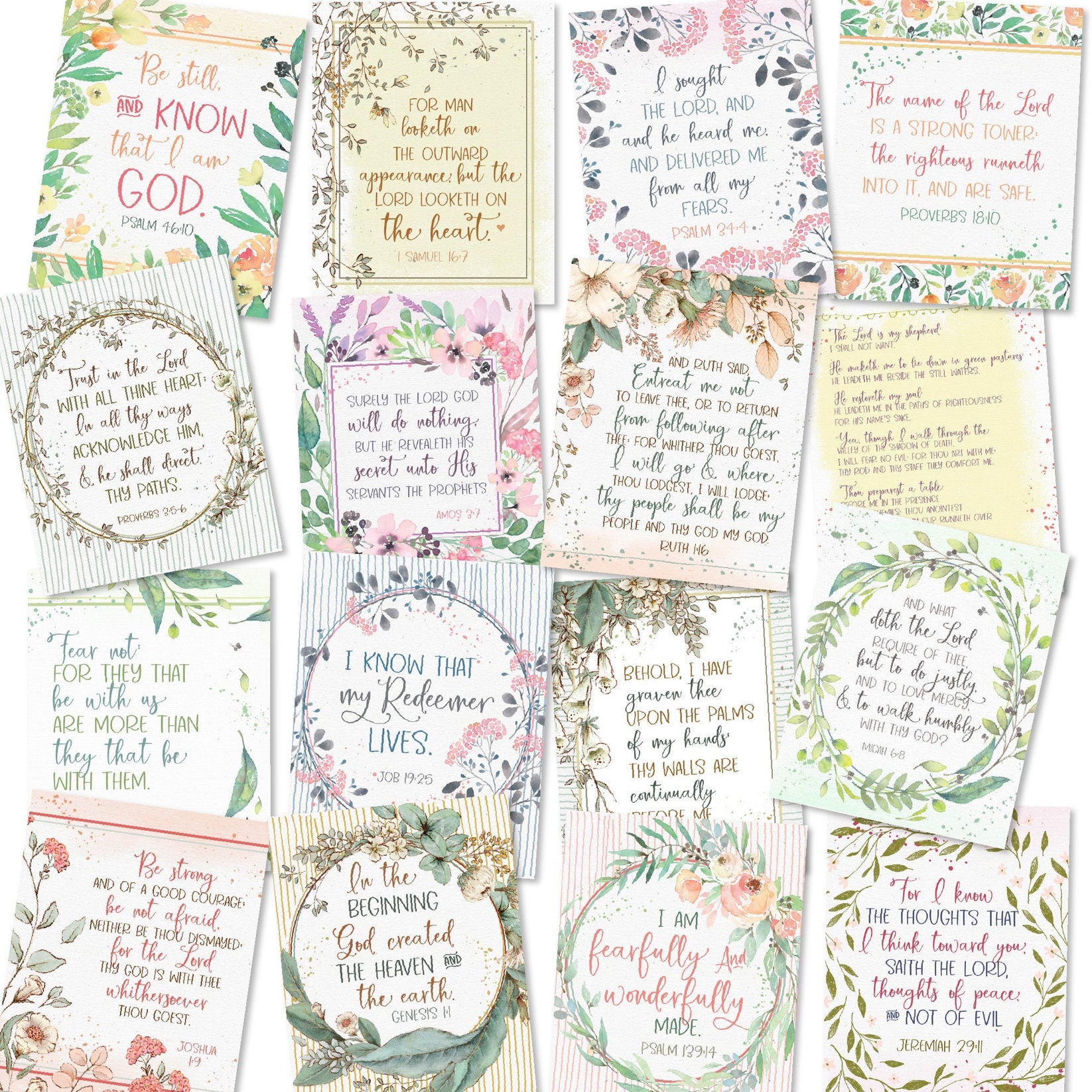 The Massive Old Testament Bible Inspirational Printable Bundle ️ ...