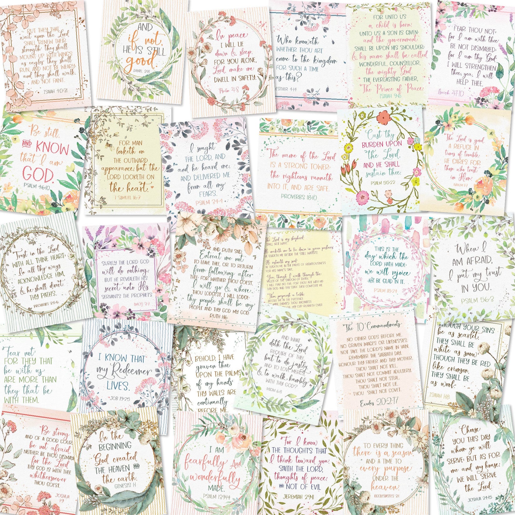 The Massive Old Testament Bible Inspirational Printable Bundle ️ ...