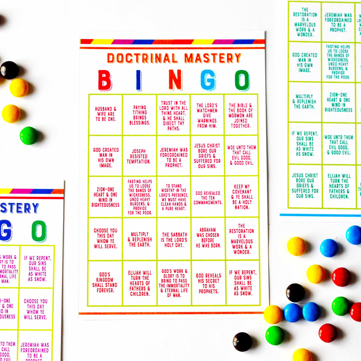 Old Testament Seminary Doctrinal Mastery BINGO Game – Ministering ...