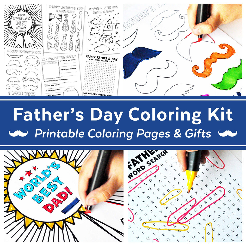 Father's Day Coloring Kit | All About Dad Coloring page – Ministering ...