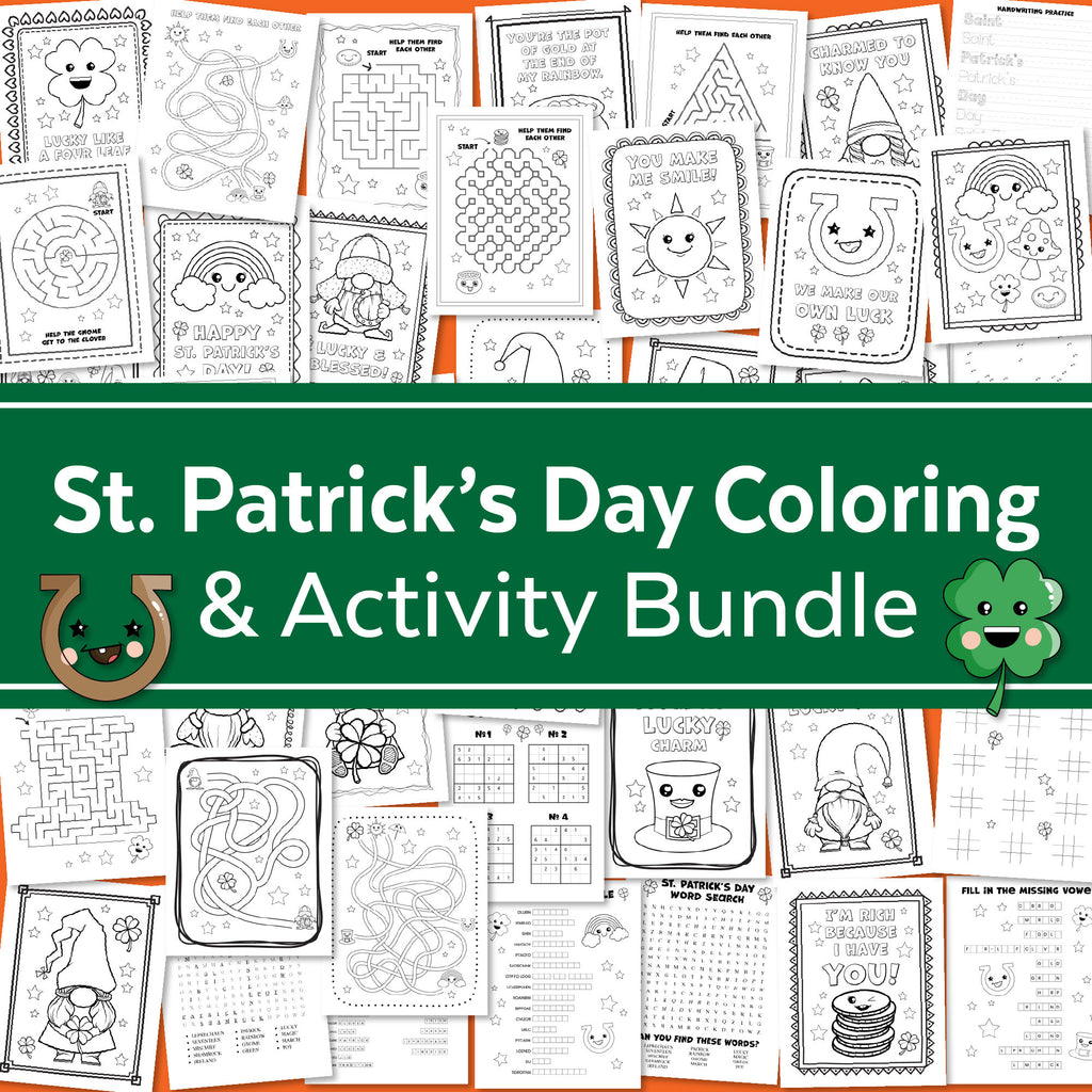 St. Patrick's Day Coloring and Activity Bundle for Kids 🍀 – Ministering ...