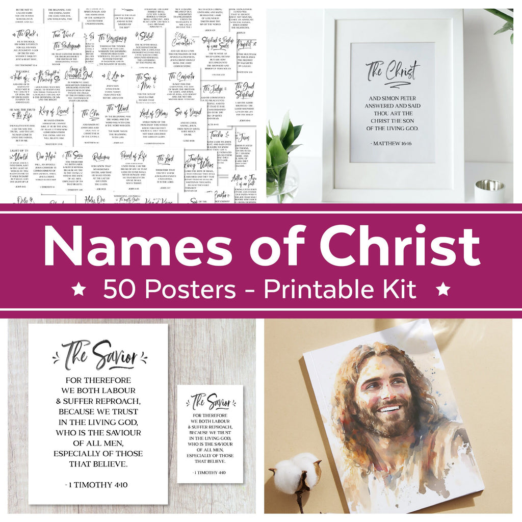 Names of Christ Printable Posters – Ministering Printables