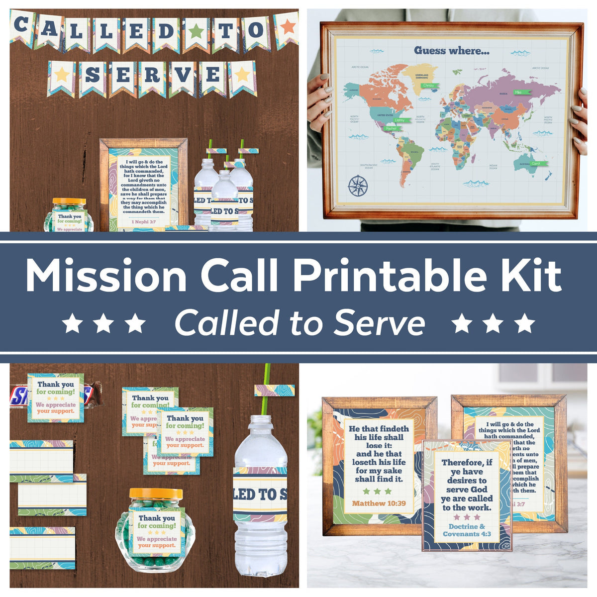 Called to Serve LDS Mission Call Printable Kit – Ministering Printables