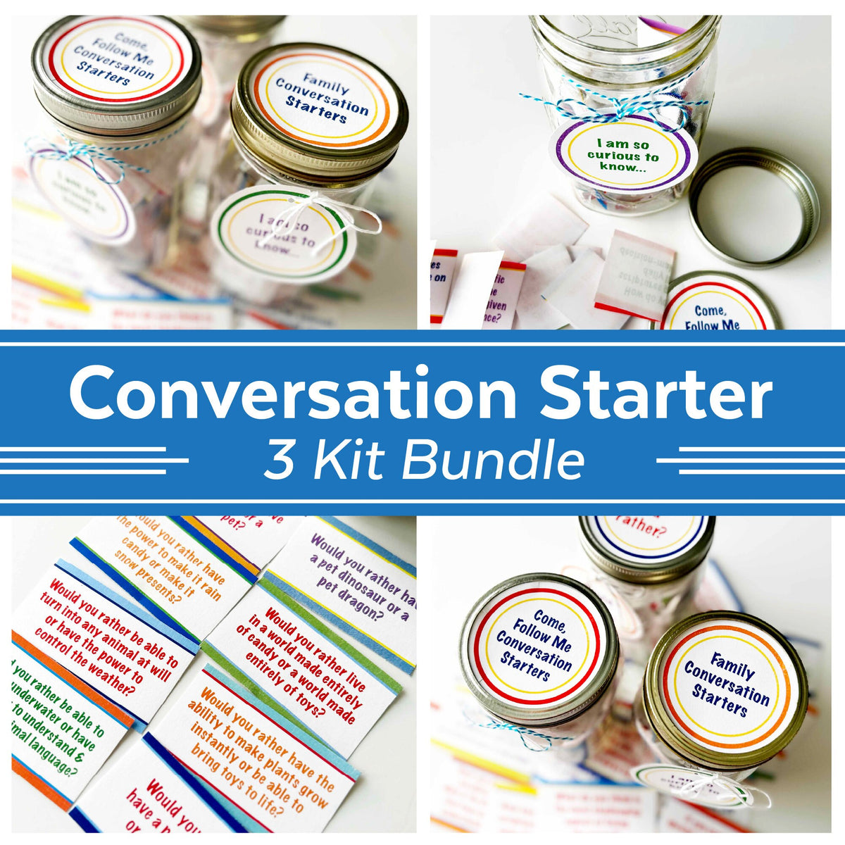 Conversation Starter Card BUNDLE for LDS Families – Ministering Printables