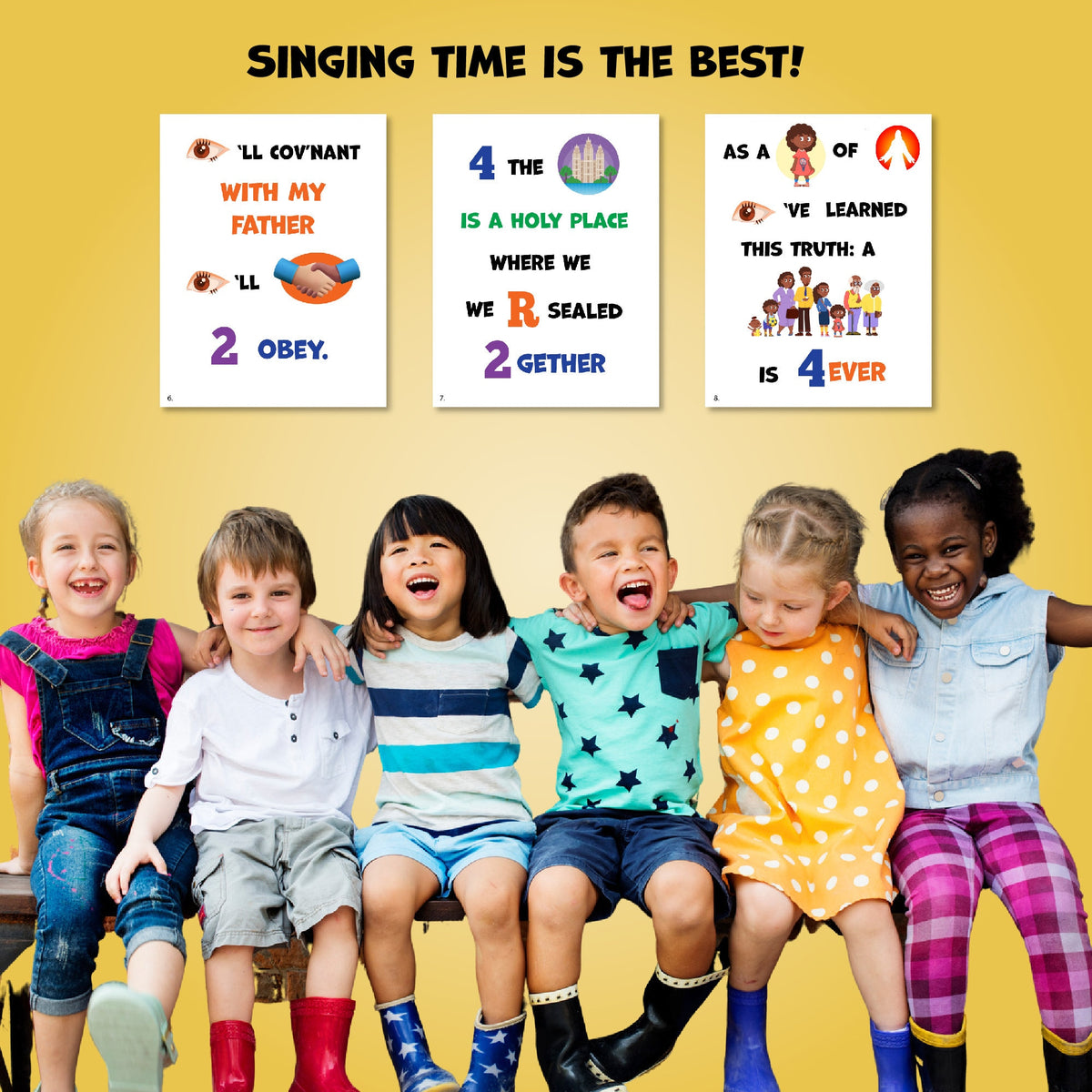 I Love To See The Temple Singing Time Flipchart for LDS Primary Come ...