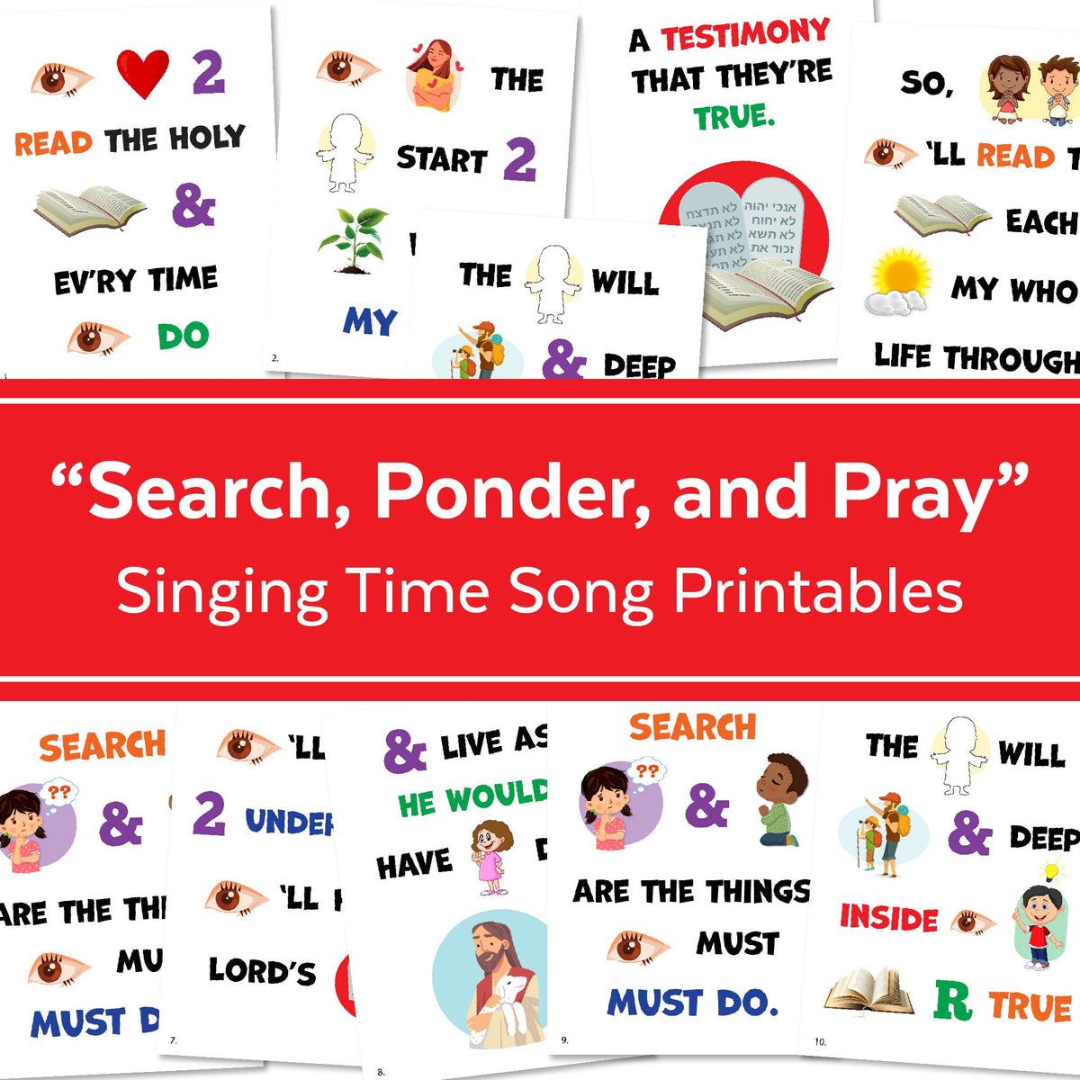 Search Ponder and Pray for Singing Time Flipchart for LDS Primary Come ...