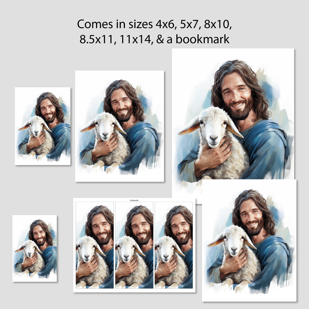 Good Shepherd Jesus Fine Art Print Jesus Painting – Ministering Printables