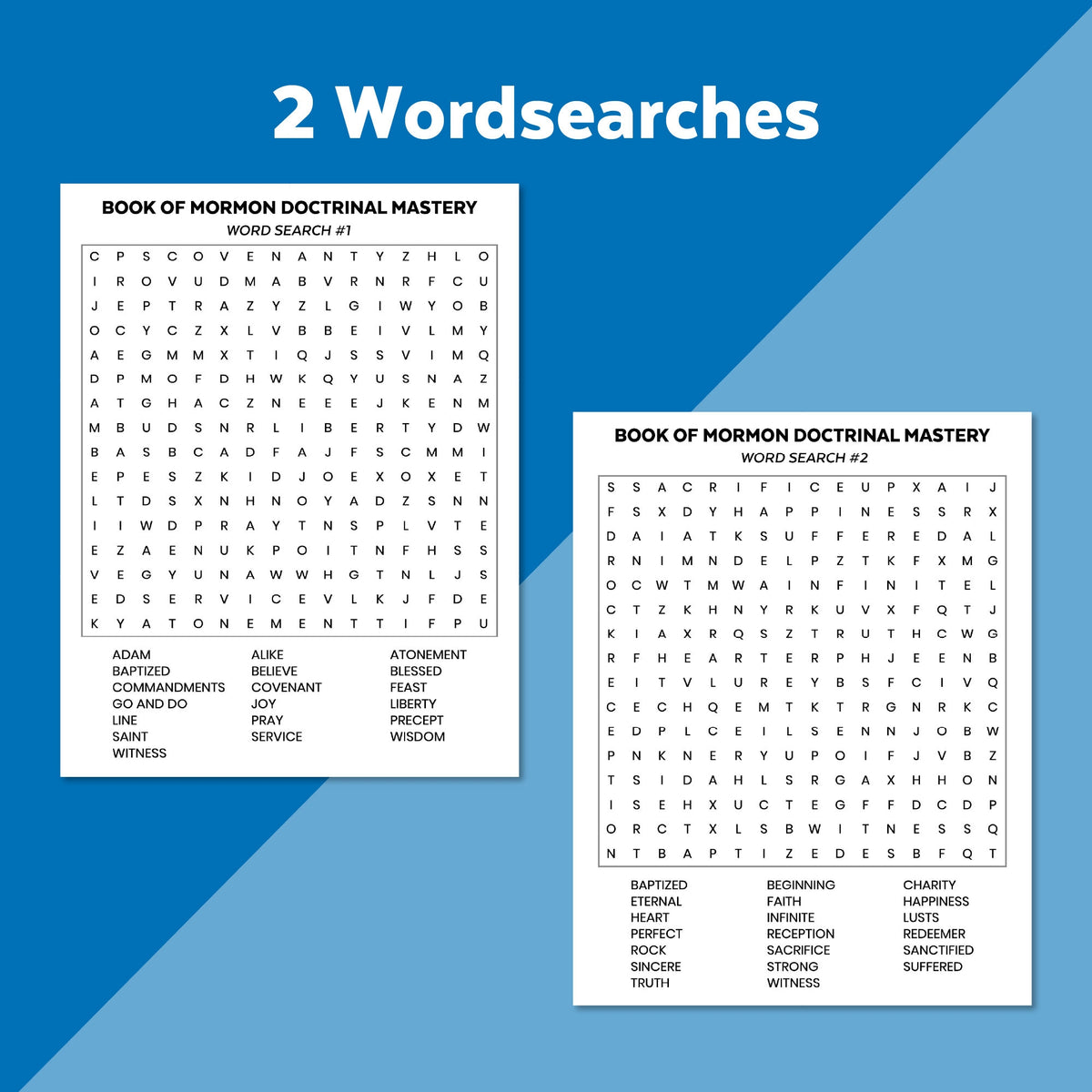 LDS Seminary Doctrinal Mastery Games and Puzzles for Book of Mormon ...