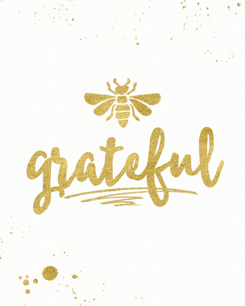 Be Grateful Wall Art, Gratitude Art – Ministering Printables